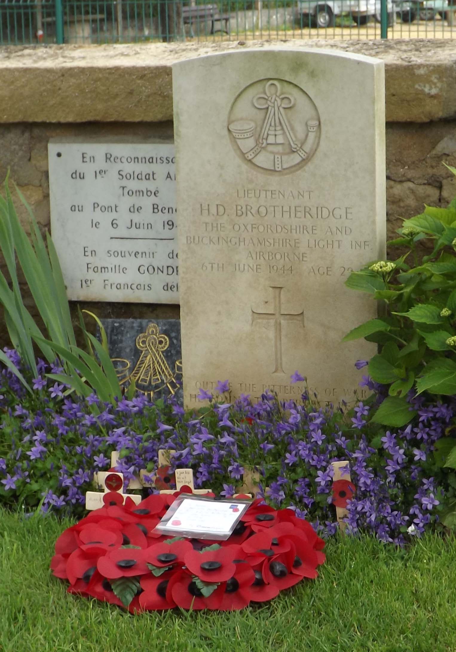 Lieutenant Denham Brotheridge Tribute – Pegasus Bridge
